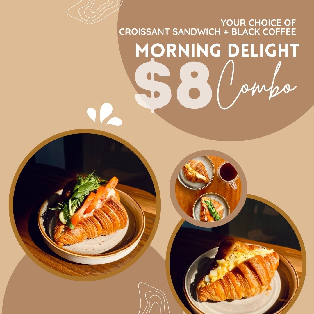 Elevate Your Breakfast with Freshly Made $8 Croissant and Coffee Combo ...